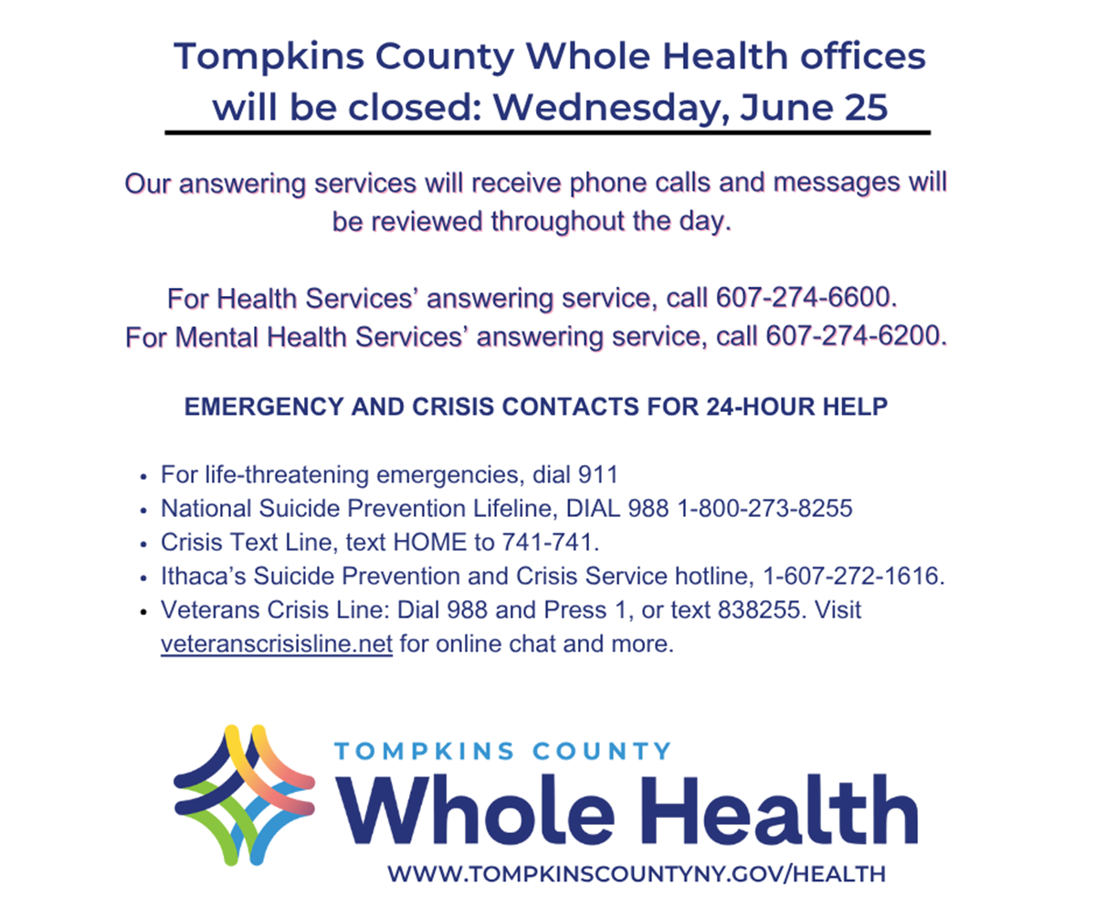 Whole Health Buildings Closed to the Public: Wednesday, June 25, 2025 ...